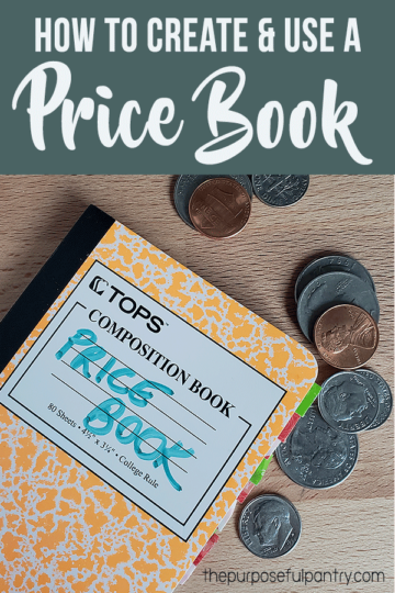 DIY Price Book - The Purposeful Pantry