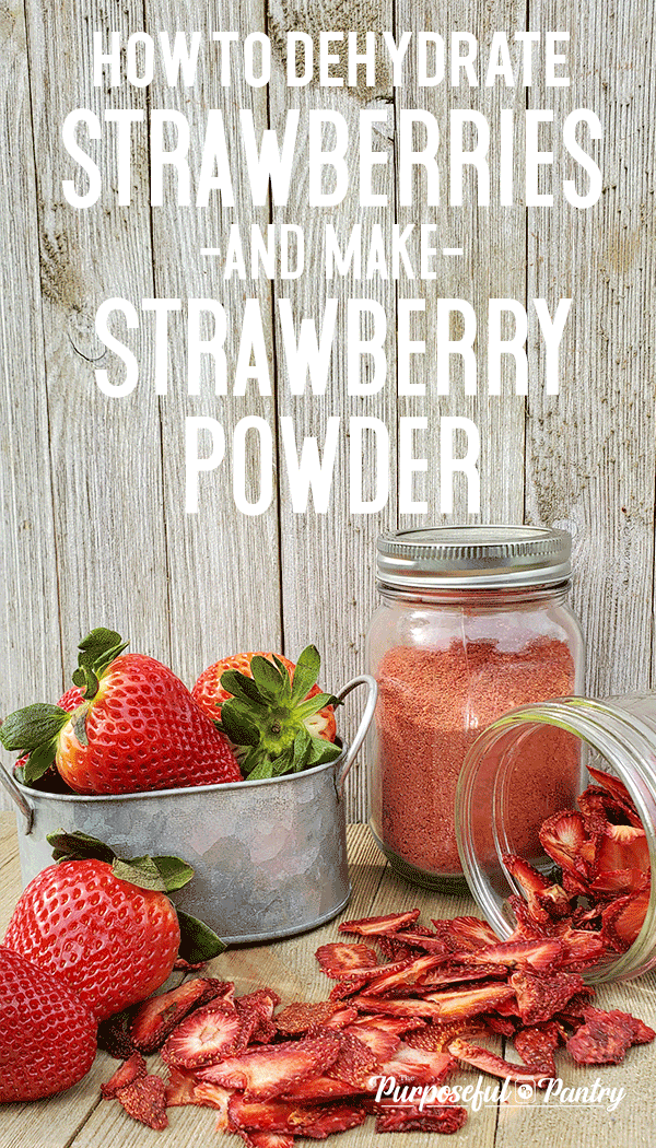 How to Dehydrate Strawberries and Strawberry Powder - The Purposeful Pantry
