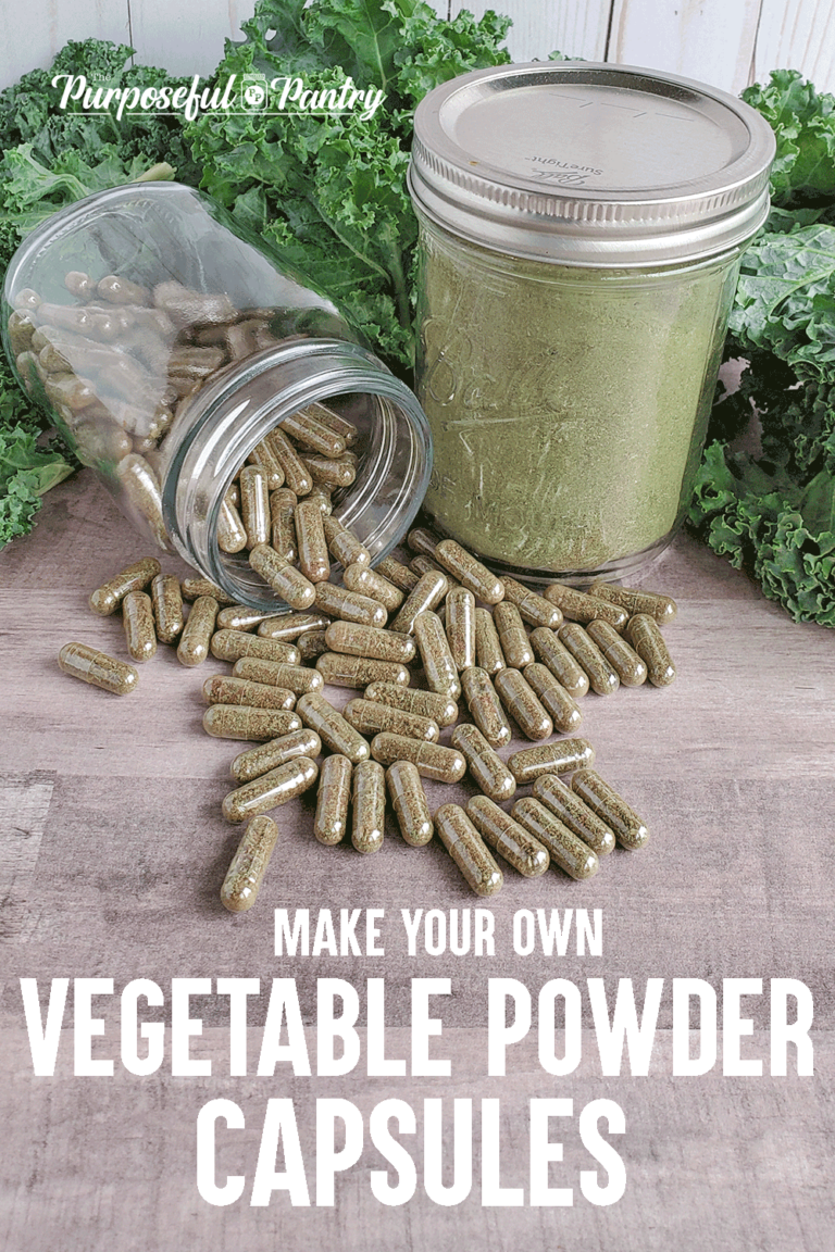 DIY Vegetable Powder Capsules - The Purposeful Pantry