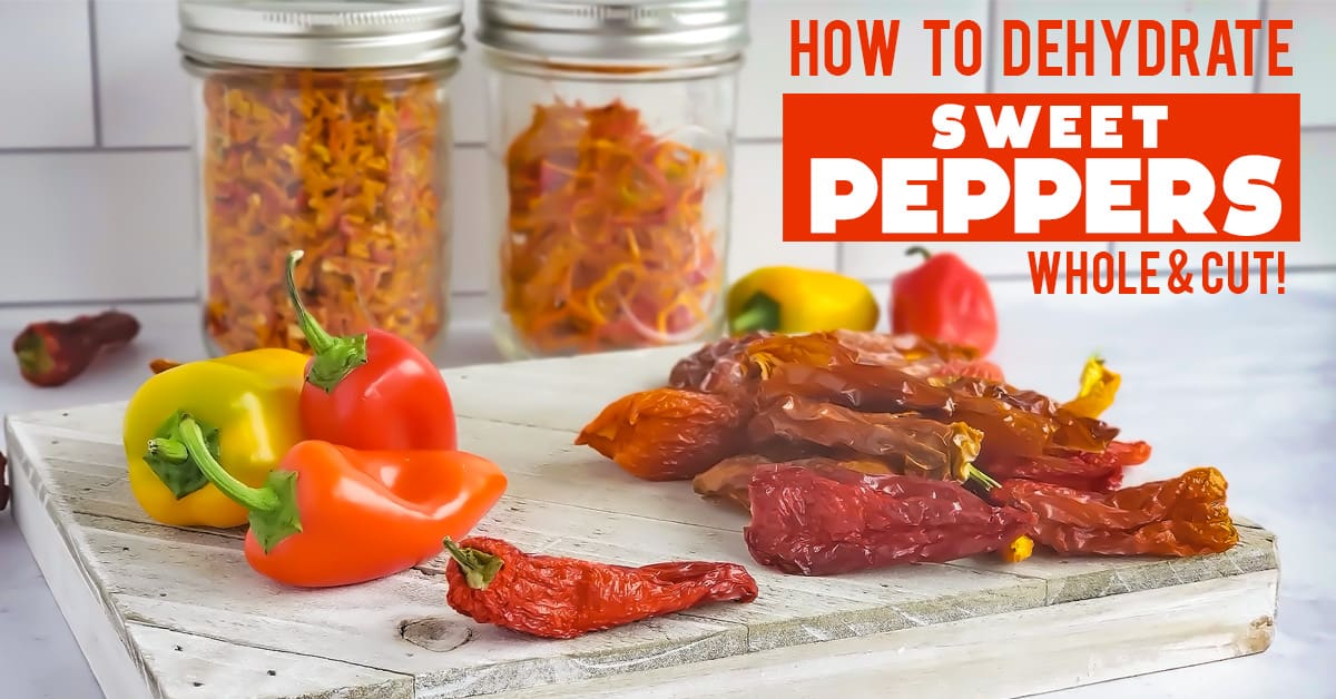 Dehydrate Sweet Peppers - The Purposeful Pantry