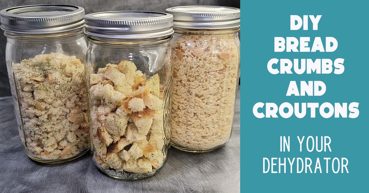 DIY Bread Crumbs & Croutons with a Dehydrator - The Purposeful Pantry