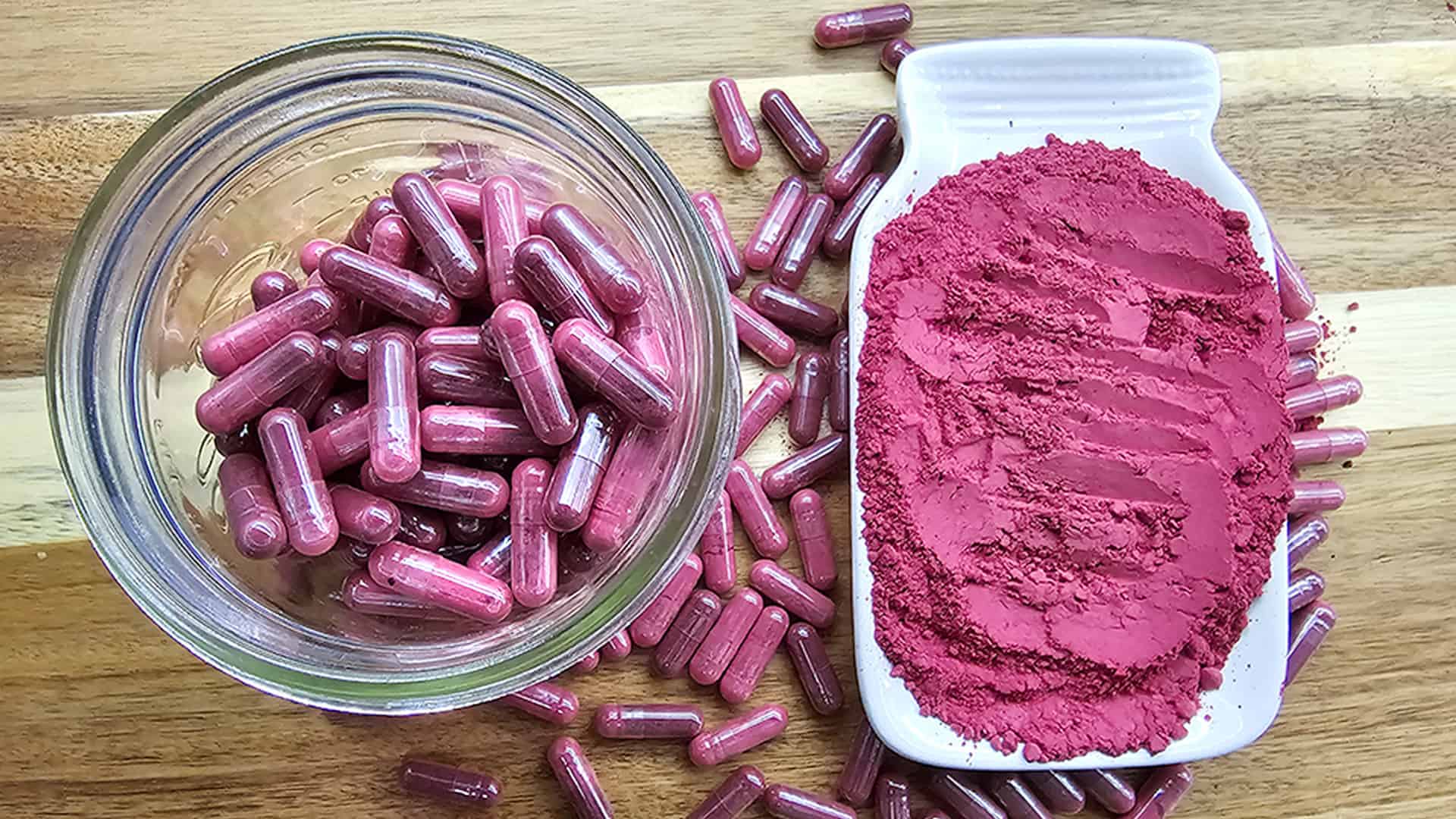 DIY Beet Powder & Capsules - The Purposeful Pantry